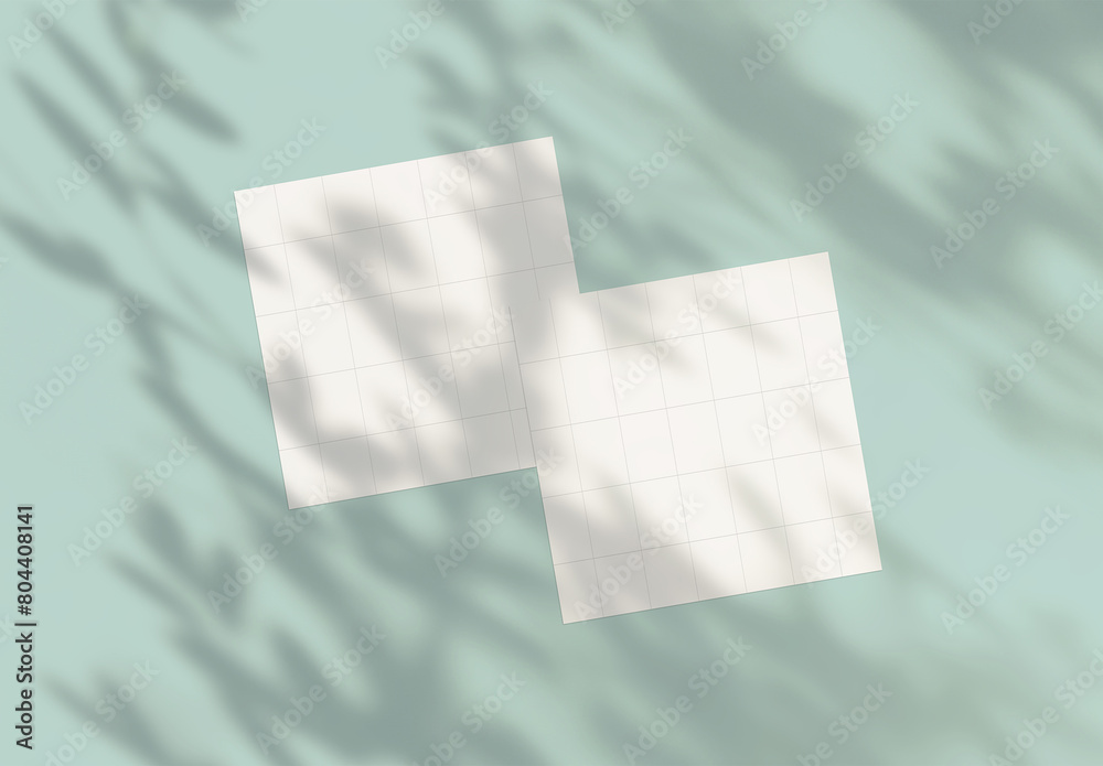 Square Card Mockups Stock Template | Adobe Stock