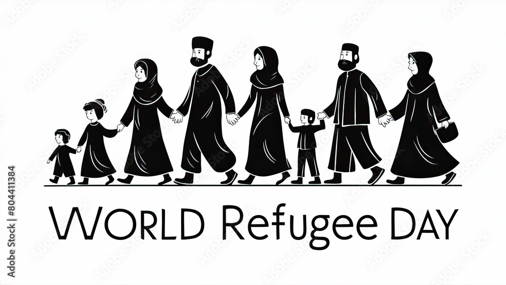 World Refugee Day, Poster, World Refugee Day poster, Banner, refugee ...