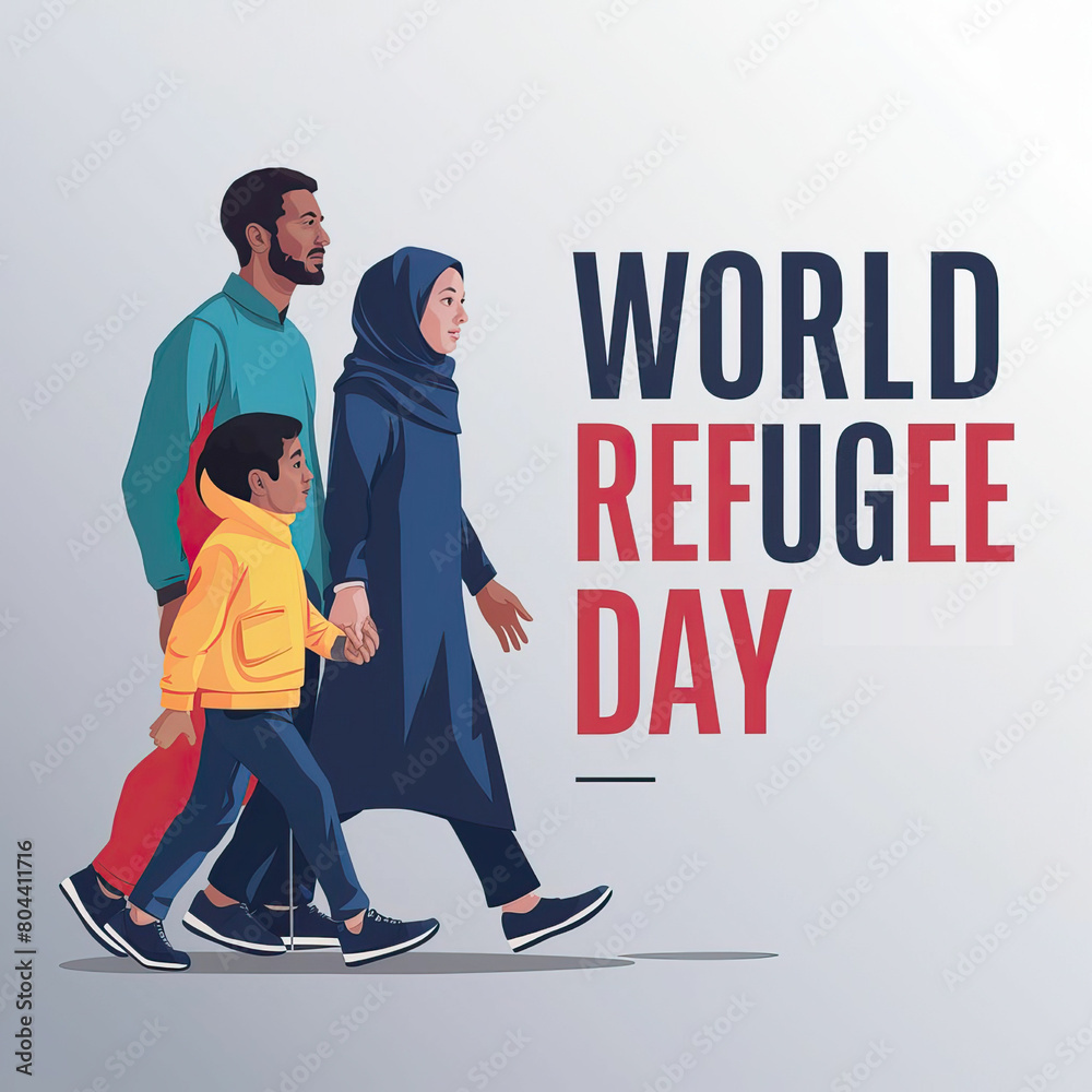 World Refugee Day, Poster, World Refugee Day poster, Banner, refugee ...