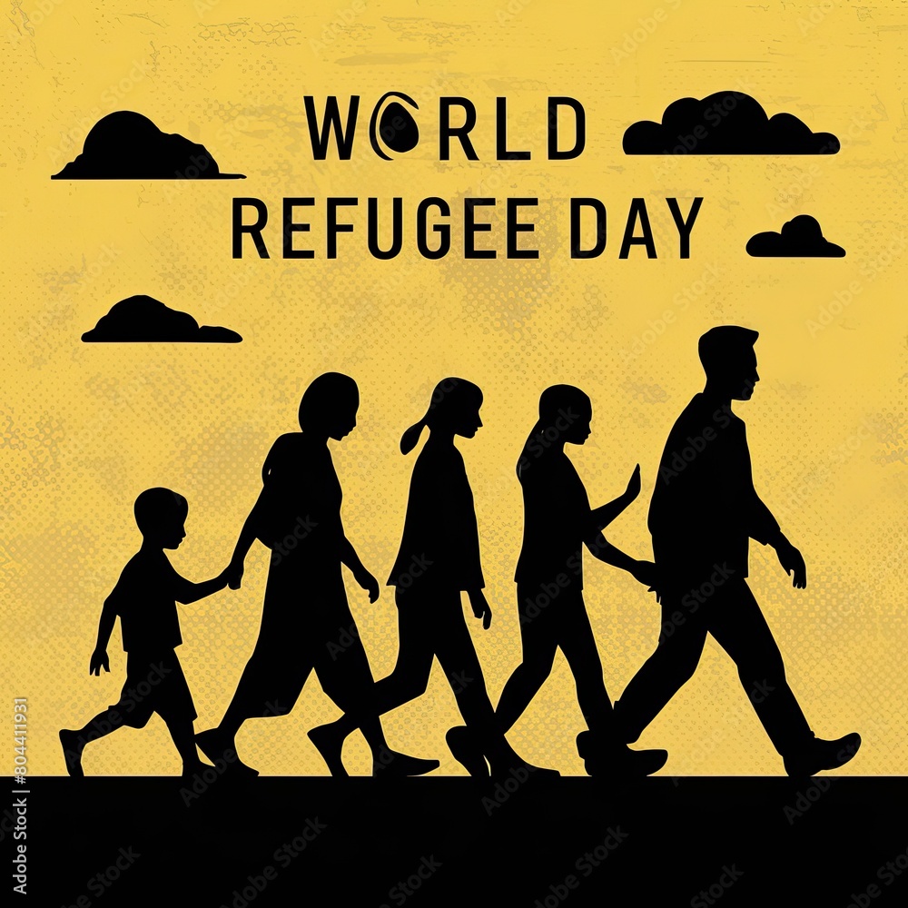 World Refugee Day, social media post, World Refugee Day poster, post ...