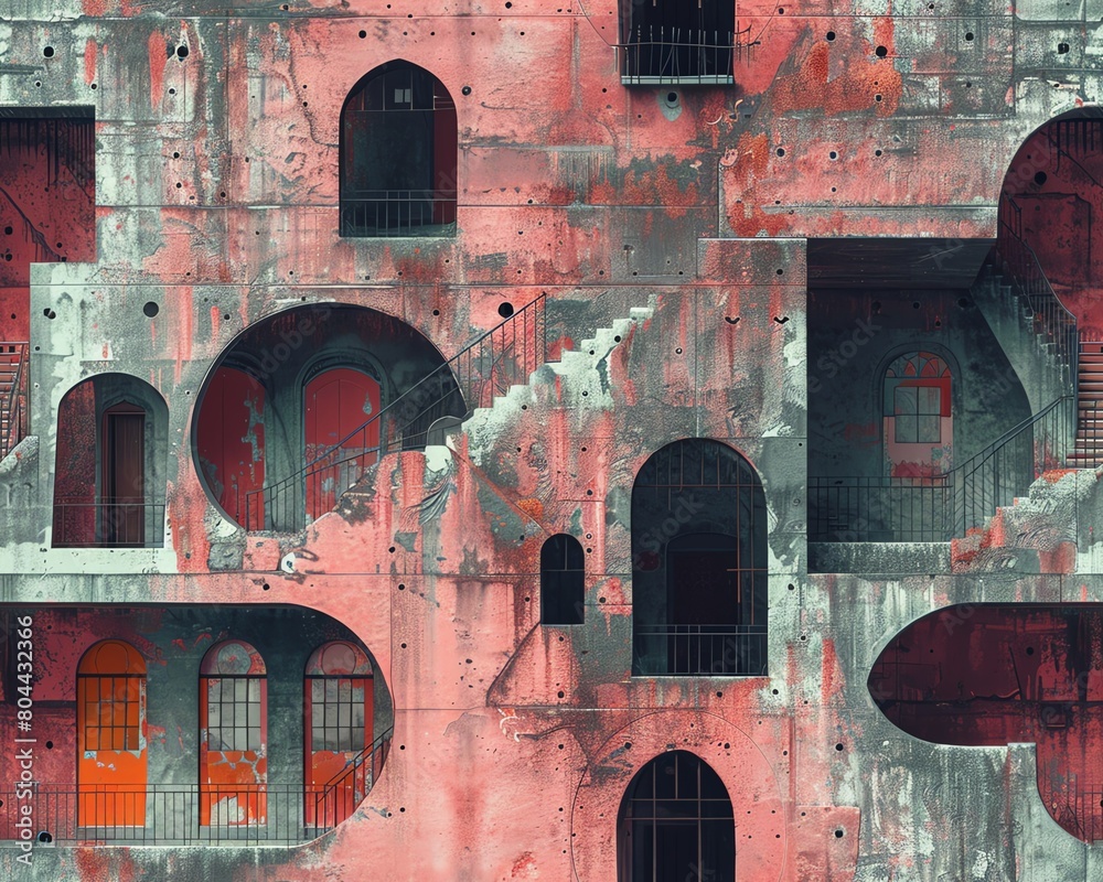 Explore the juxtaposition of urban decay and hidden beauty through ...