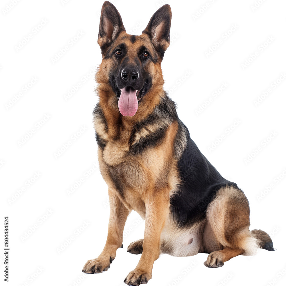 stockphoto, german shepherd on a transparent background. Beautiful ...