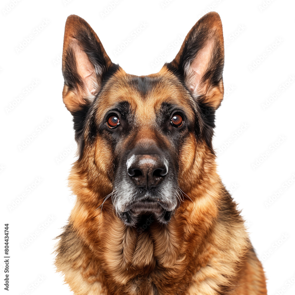 stockphoto, german shepherd on a transparent background. Beautiful ...