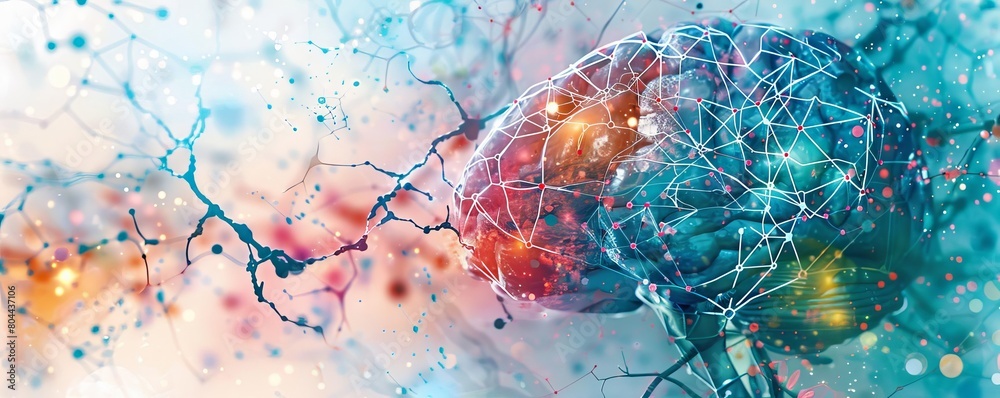 LiDAR scan data visualizing the network of a cybernetic brain ...