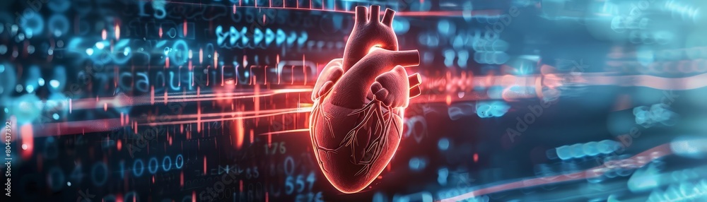 Infrared medical imaging of cardio activity in human heart during ...