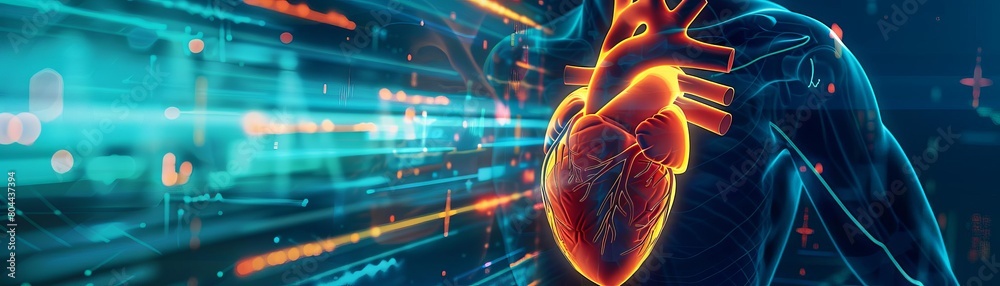 Infrared medical imaging of cardio activity in human heart during ...