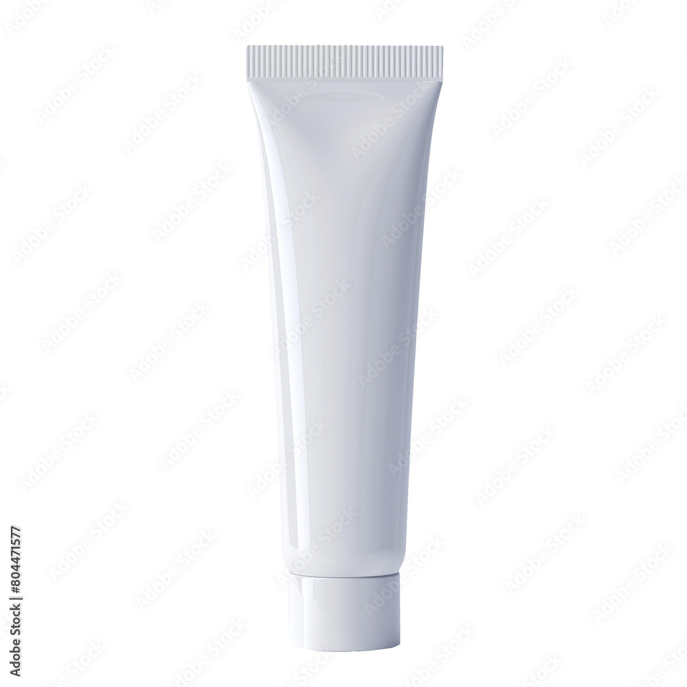 White isolated on transparent background cosmetic cream tube ...