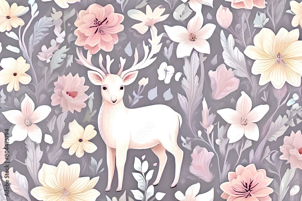 Seamless pattern background inspired by the whimsical and enchanting ...