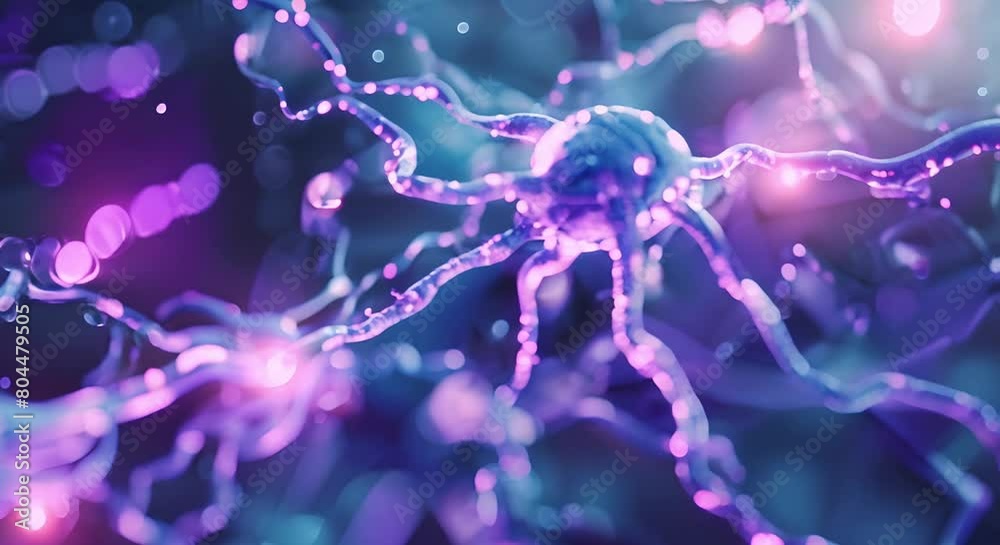 Highlighted neurological map areas related to conditions affecting nerve function and cognition ...