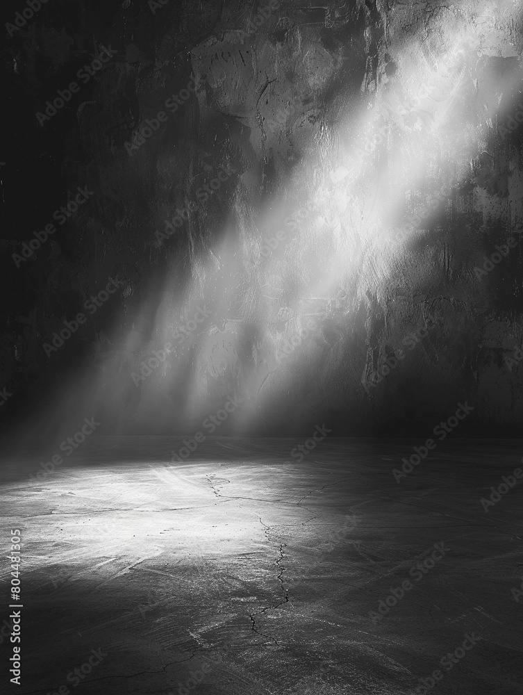An empty background, like an empty stage, without color, soft light ...