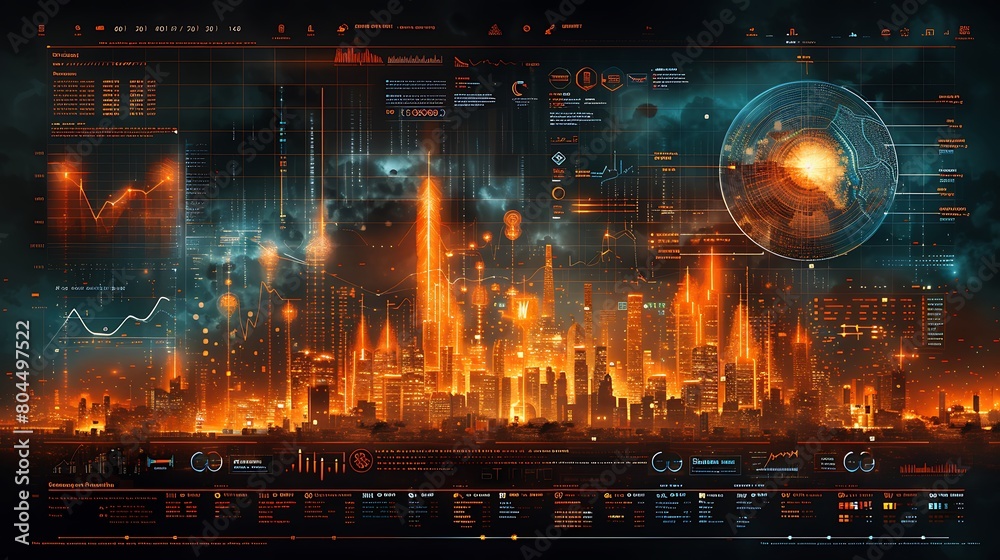 Illustrate the depth of financial markets with a layered graphic ...