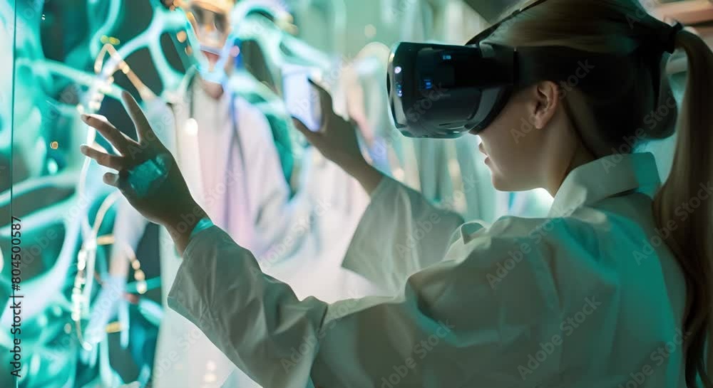 Students use interactive virtual displays in futuristic medical ...