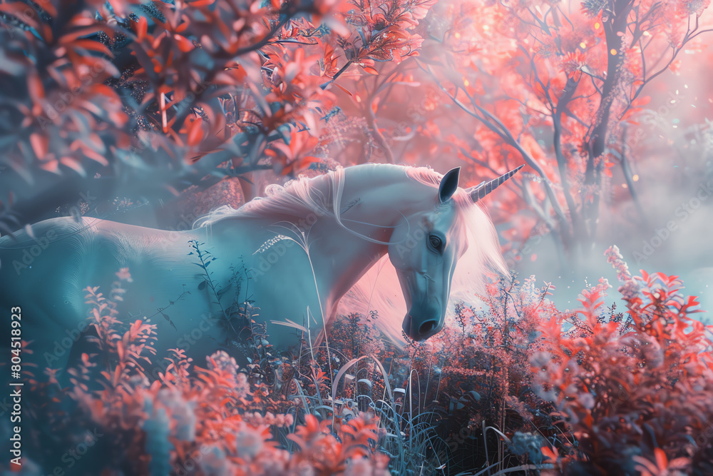 Capture the graceful movements of ethereal mythical creatures in an ...