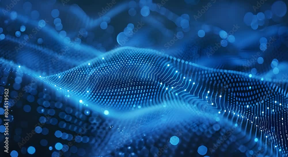 Cybersecurity-themed blue digital background featuring dots, lines, and ...