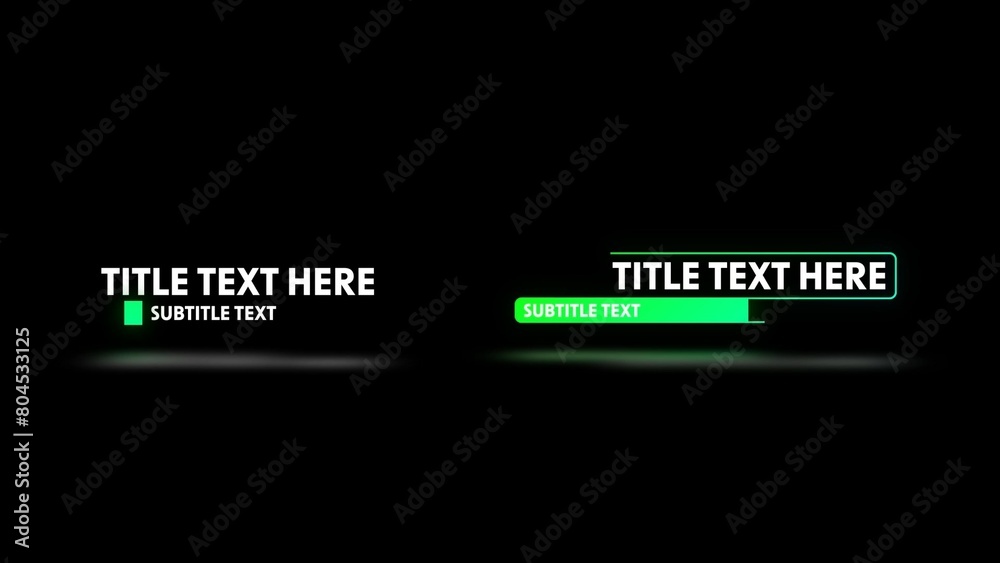 Clean Bright Lower Third Bundle Stock Template | Adobe Stock