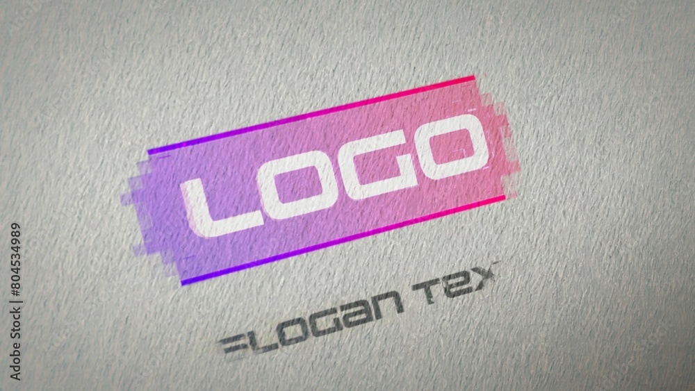 Modern Paper Texture Logo Reveal Stock Template | Adobe Stock