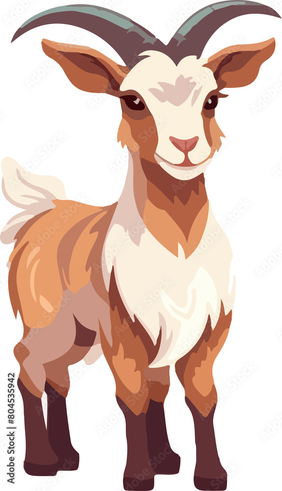 cartoon goat clip art or sheep animal Stock Illustration | Adobe Stock