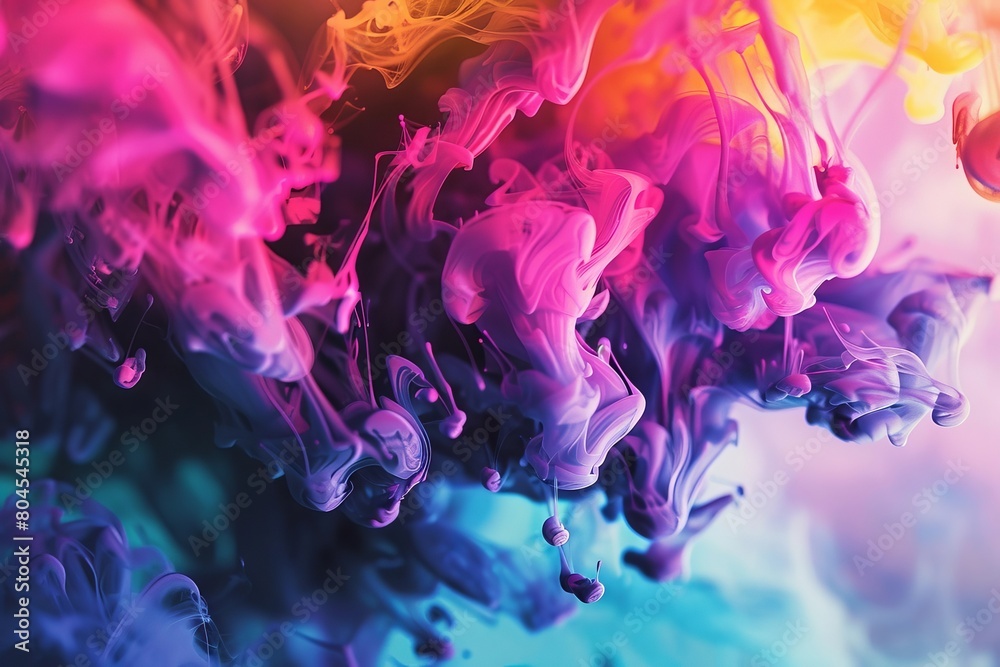 Mesmerizing Psychedelic Gradient Explosion of Vibrant Colors and Fluid ...