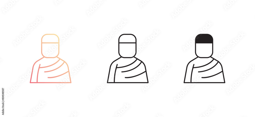 Ihram icon design with white background stock illustration Stock Vector ...