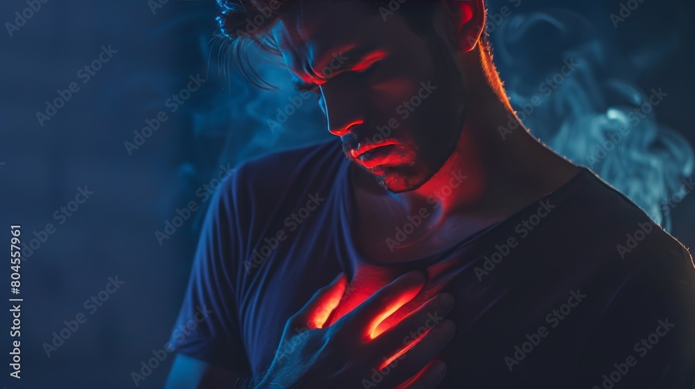 Man chest pain, Human heart disease, coronary artery disease, Leaky ...