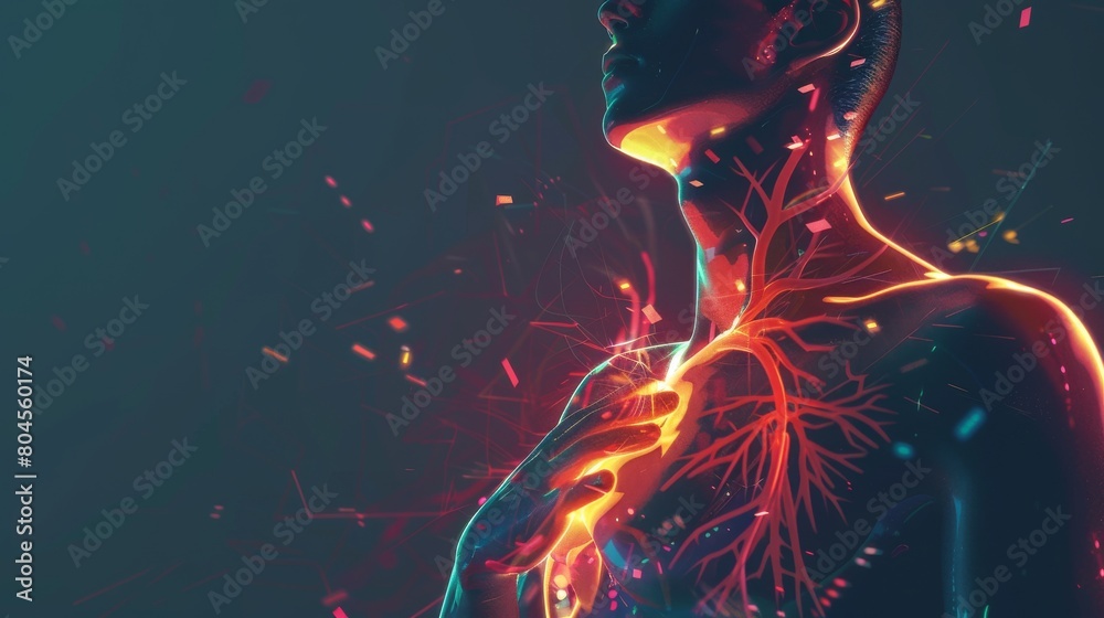 Man chest pain, Human heart disease, coronary artery disease, Leaky ...
