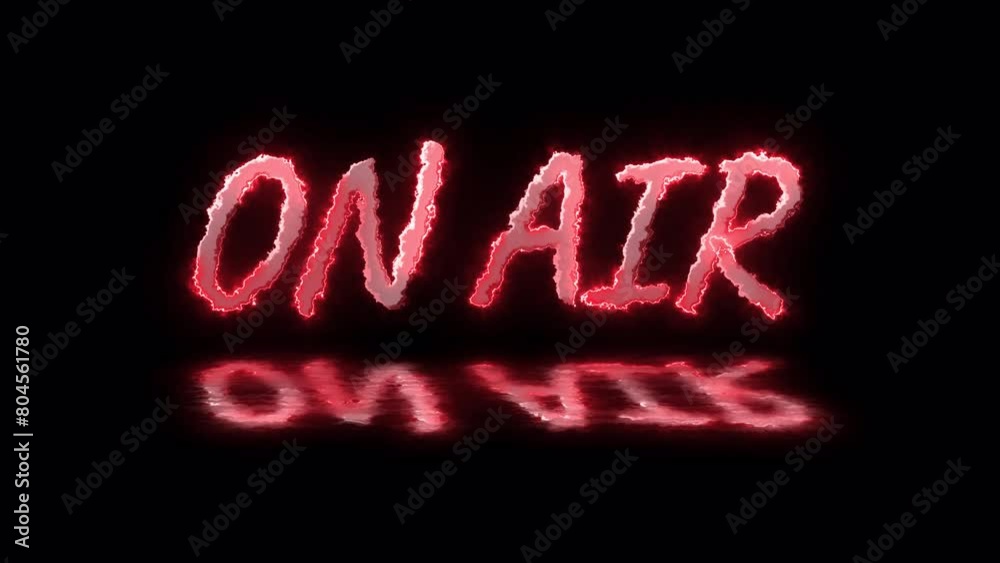 On Air neon text animation suitable for video live streaming. Animated ...
