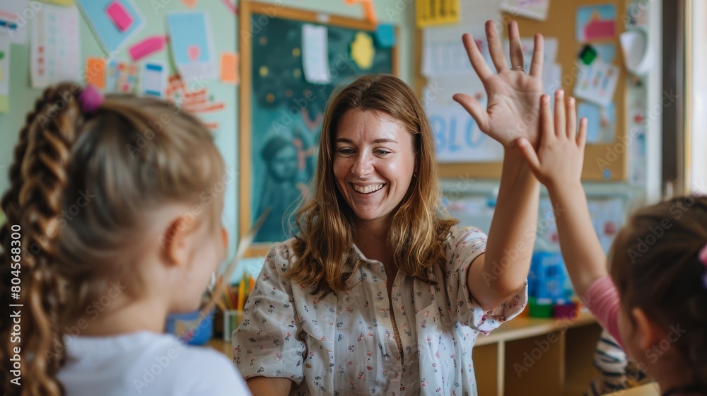 Group of smiling students studying together Happy elementary school ...