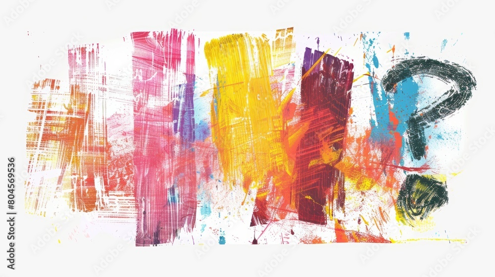 Colorful Hand-Drawn Question Marks and Exclamations Generative AI Stock ...