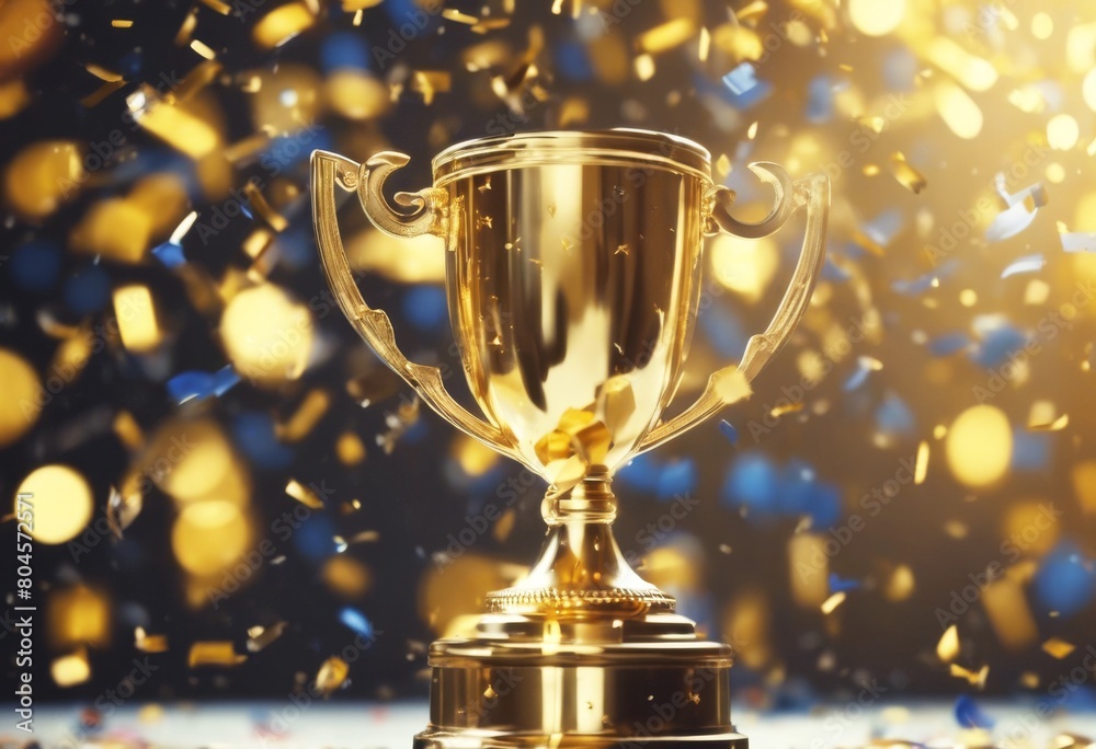 'trophy background. bokeh cup concept. winner education university ...