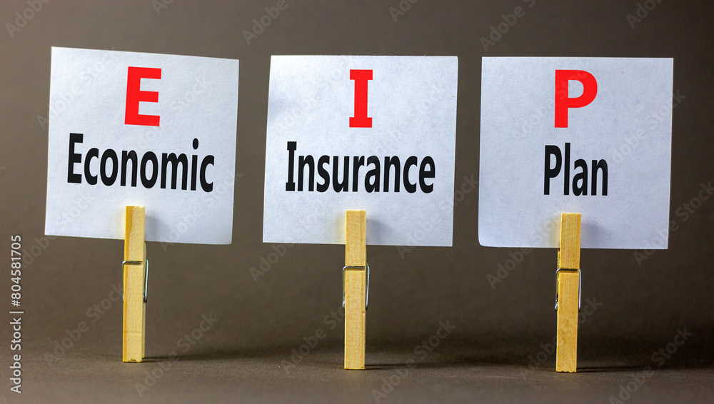EIP economic insurance plan symbol. Concept words EIP economic ...
