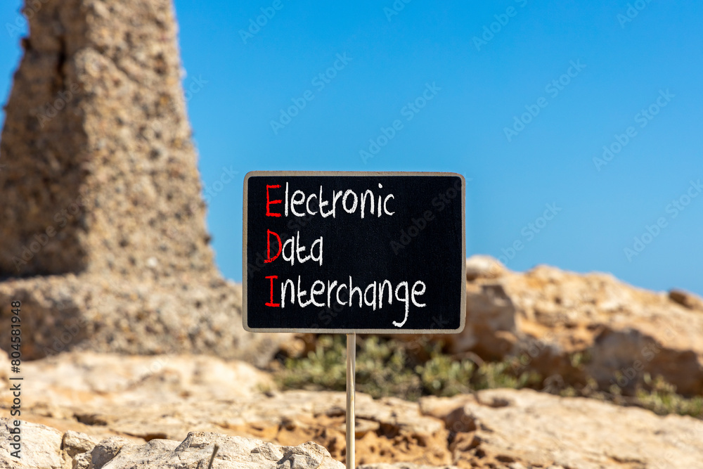 EDI electronic data interchange symbol. Concept words EDI electronic ... EDI electronic data interchange symbol. Concept words EDI electronic ...