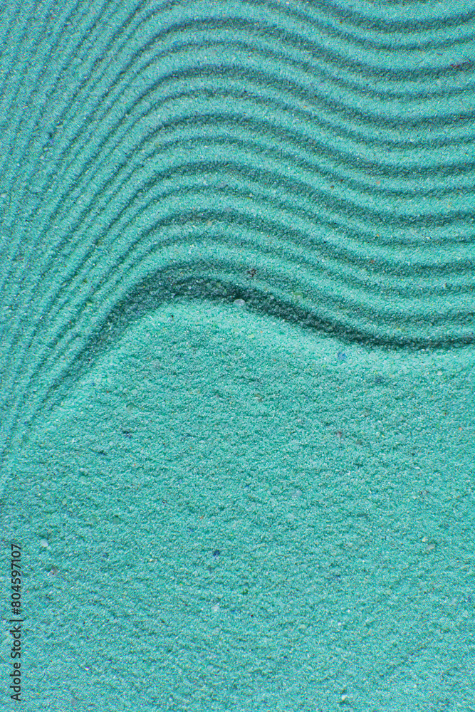 textured green sand background, beautiful sand texture, overhead view ...