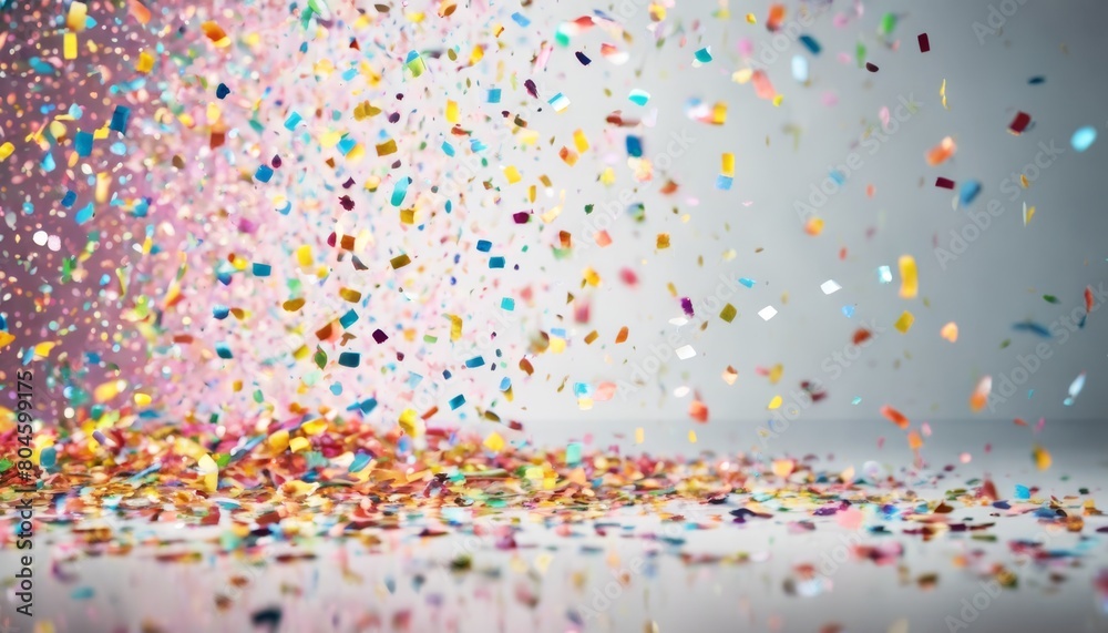 'arch confetti Rainbow isolated falling shape particle glistering ...