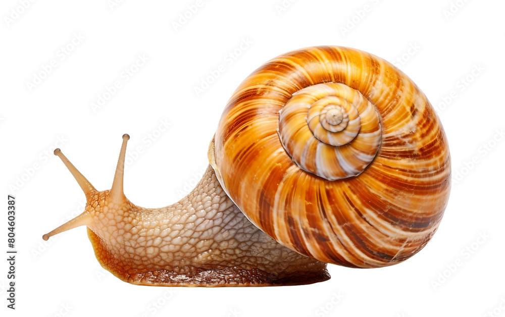 Delicate Shell Cone Snail Isolated On Transparent Background PNG. Stock ...
