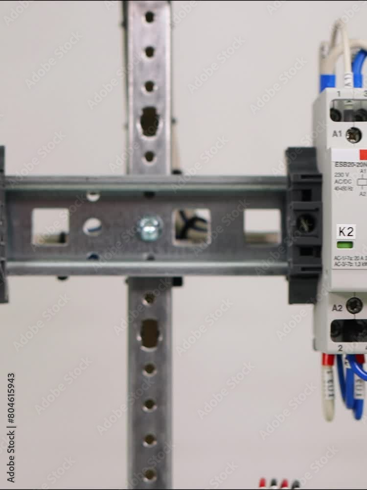 An electric switchboard with modules for protection and control of ...