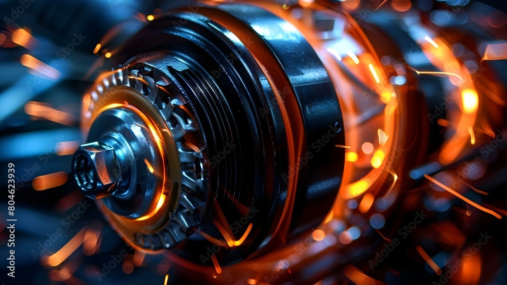 Exploring the Components of an Electric DC Motor: Rotor, Stator, and ...