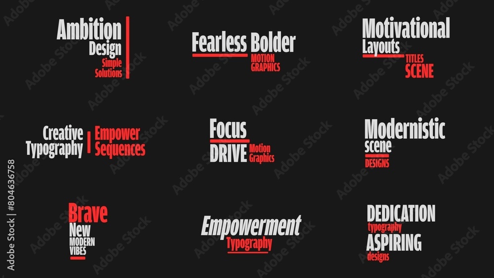 Leadership Motivational Title Animations Stock Template | Adobe Stock