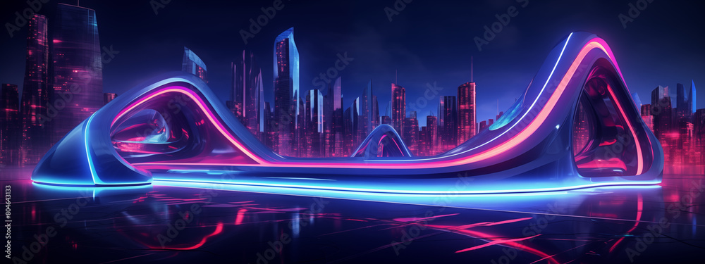 This amorphous building, harmonizing with other structures in the area ...