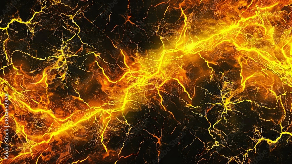 A striking digital art showcasing a high-voltage electric lightning ...