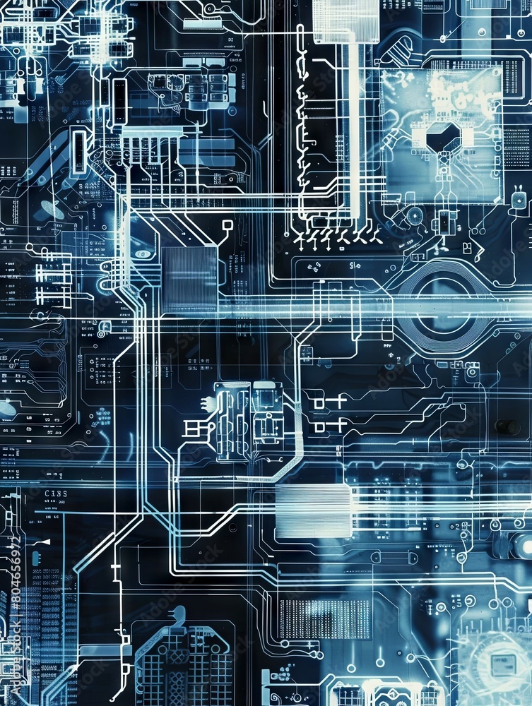 A fascinating of the inner workings of a microchip, this X-ray image ...