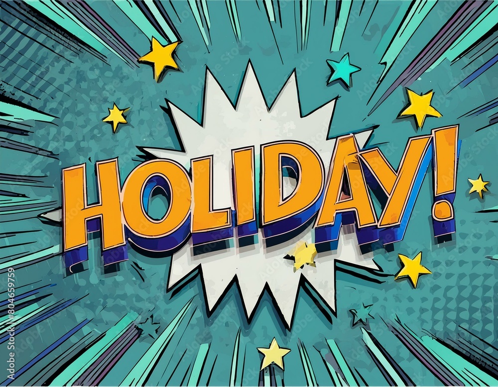 holliday lettering label, message, print, typographic, logotype ...