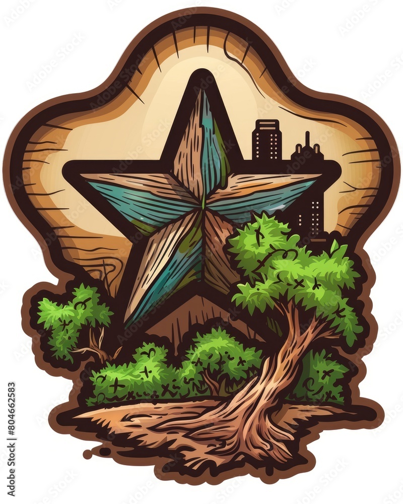 The State of Texas Seal - Illustration of American State Symbol with ...