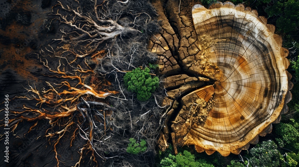 Deforestation vs Reforestation, Contrasting the negative and positive ...