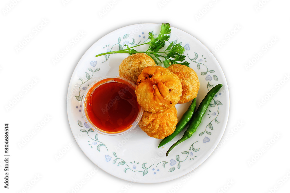 traditional indian gujarati food snack vegetable stuffed balls kachori ...