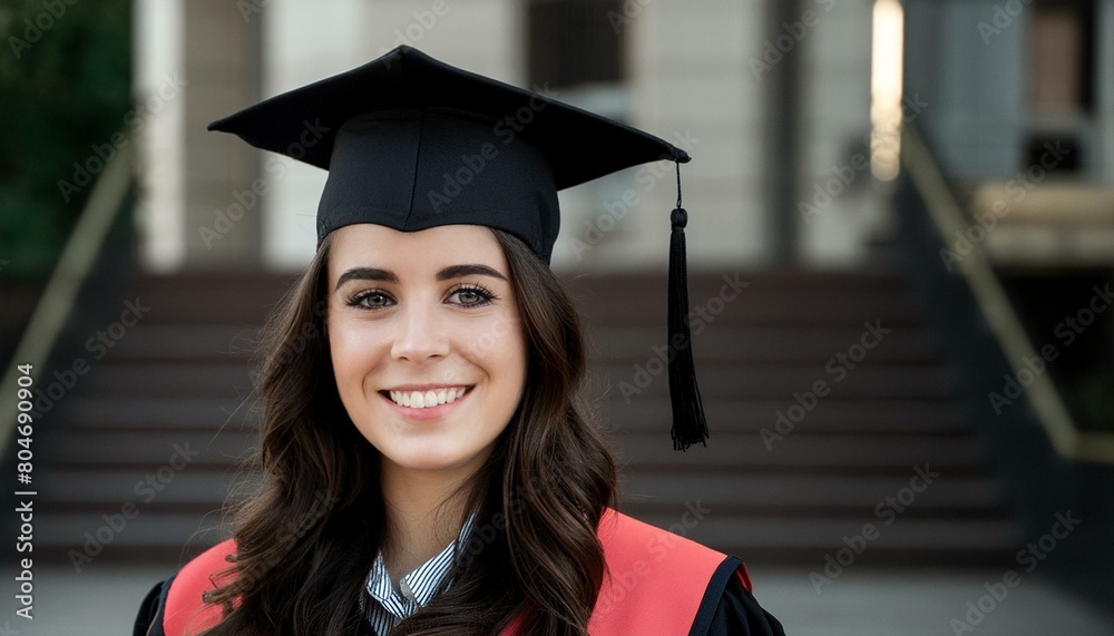 Arabic Female Graduate - Celebrating Graduation from College or ...