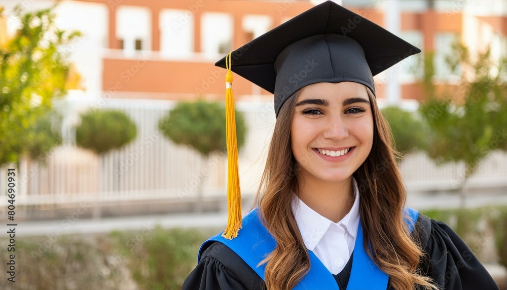 Arabic Female Graduate - Celebrating Graduation from College or ...