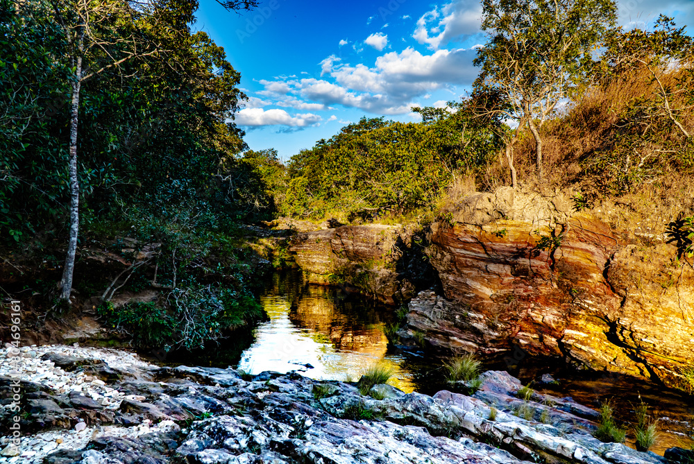 Foto de Natureza Cachoeiras Árvores Chapada dos Veadeiros Goiás Brasil ...