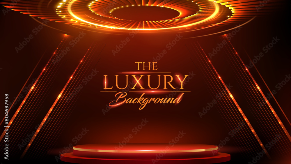 Vetor de Red and Gold Award Background. Modern Luxury and Premium ...