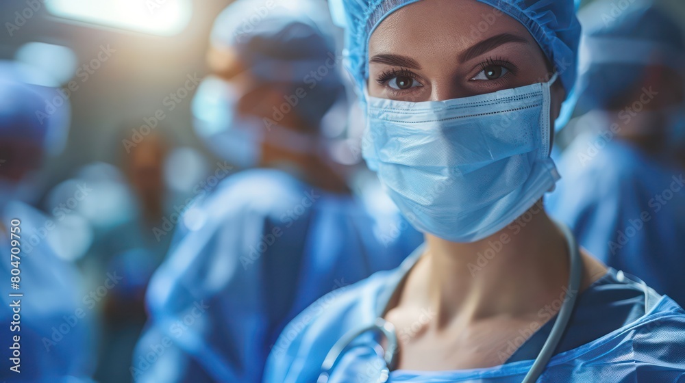 An intimate glimpse of a surgical nurse at work, with a focus on the ...