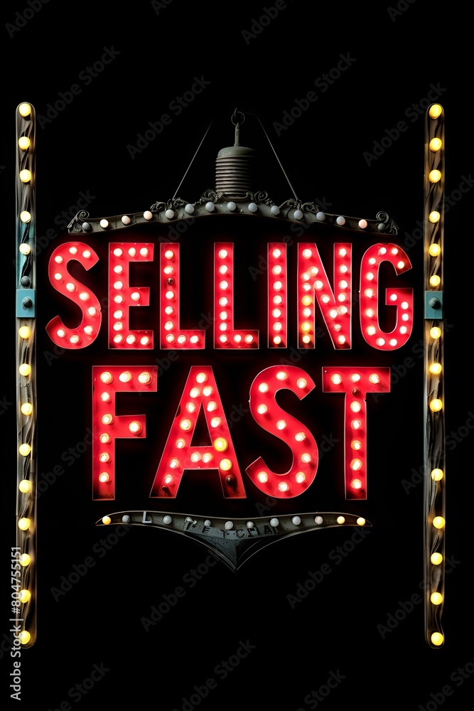Sign - “SELLING FAST ” - graphic resource - background - important ...